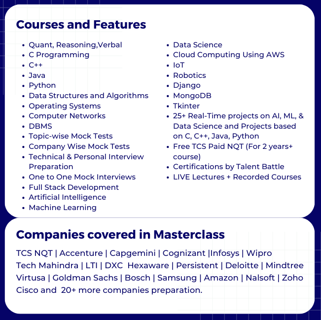 Complete Placement Preparation Masterclass ( 1 Year)