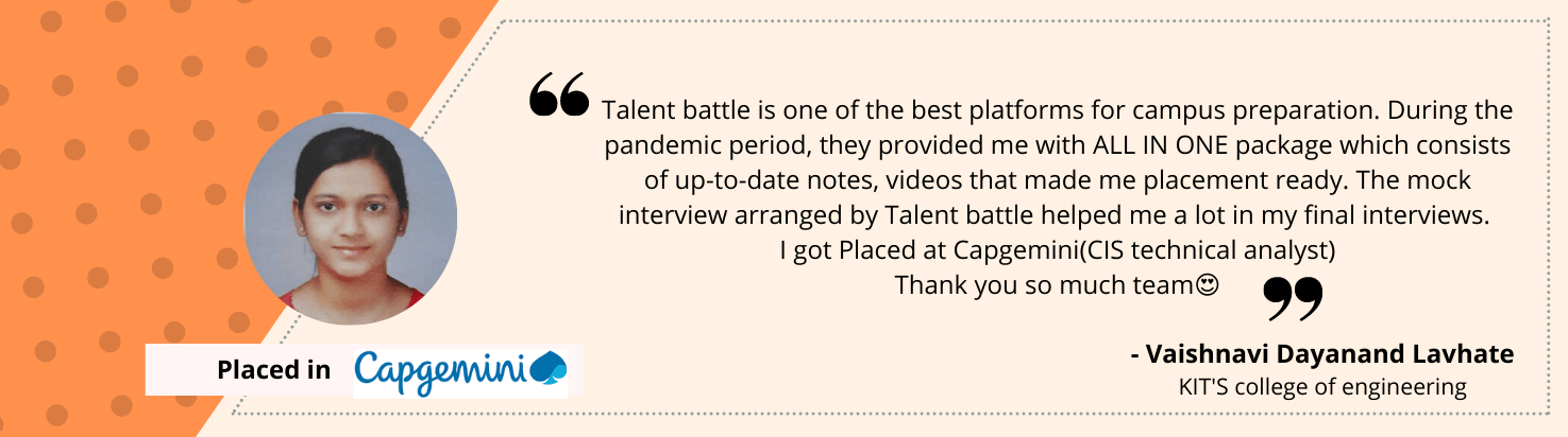 Capgemini Placement Preparation Course 2023 | Talent Battle