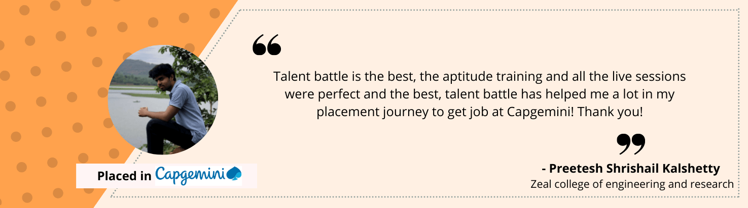 Capgemini Placement Preparation Course 2023 | Talent Battle